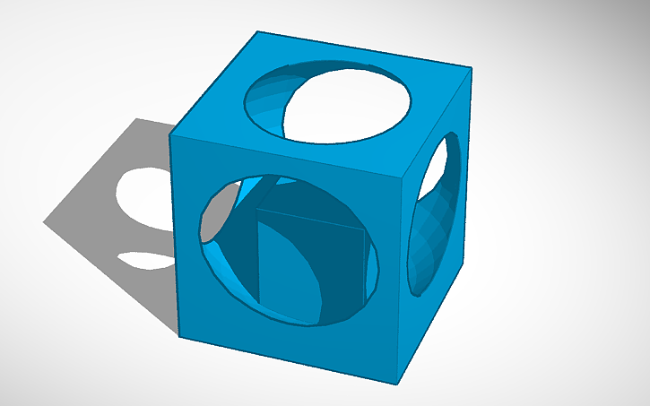 3D design cube within cube - Tinkercad