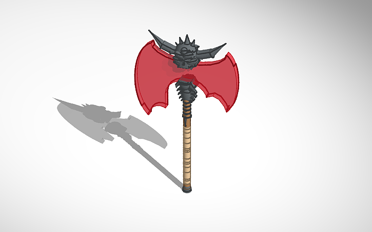 3D design Doom eternal Marauder axe - Tinkercad