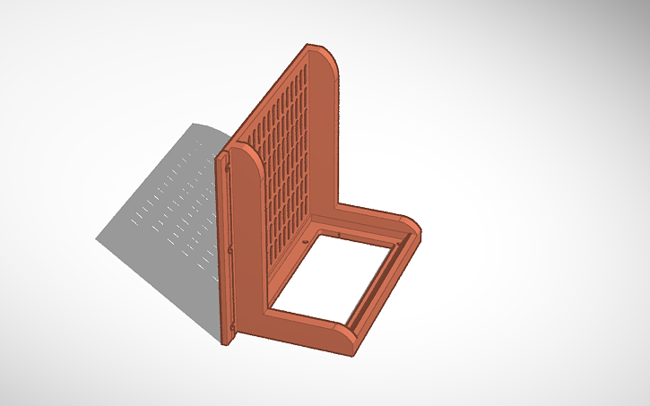 3D design AM8 PC PSU Support - Tinkercad