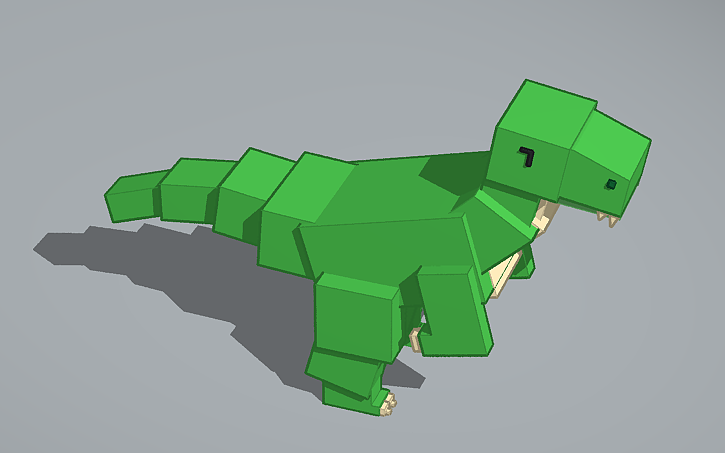 3D design T-rex Grow a Garden - Tinkercad