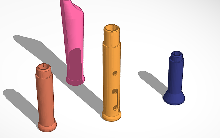 3D design Flute - Tinkercad