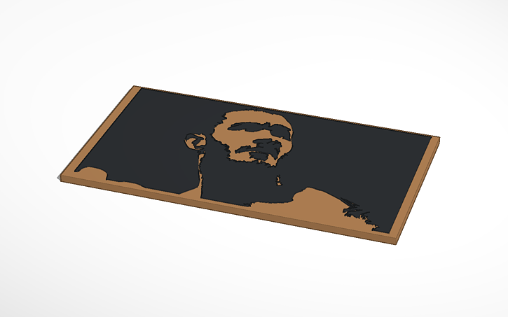 3D design Randy Orton Pop Art - Tinkercad