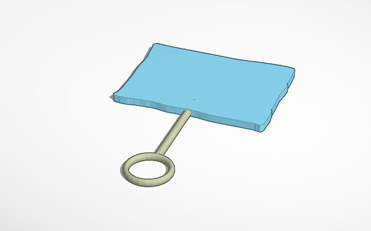 3D design Bubble Wand Template - Tinkercad