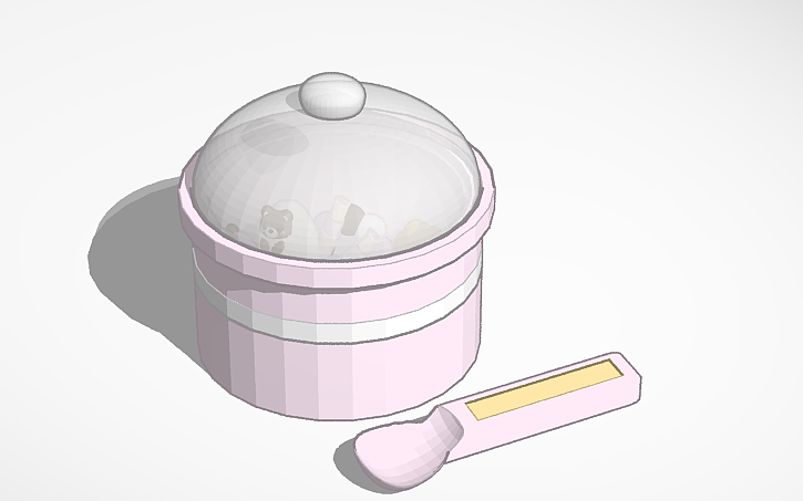 3D design ୧ ⁺˖ dessert box `´ ⊂⊃ !!1 ⊹ ꒱ - Tinkercad