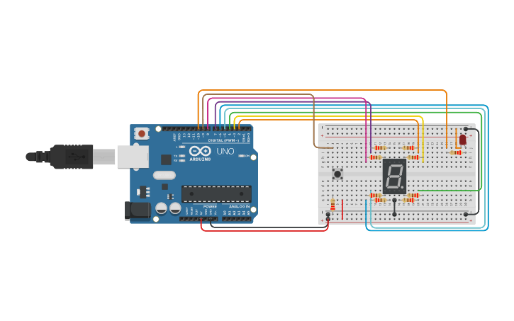 Circuit design Reto Final de la Tarea 3. - Tinkercad