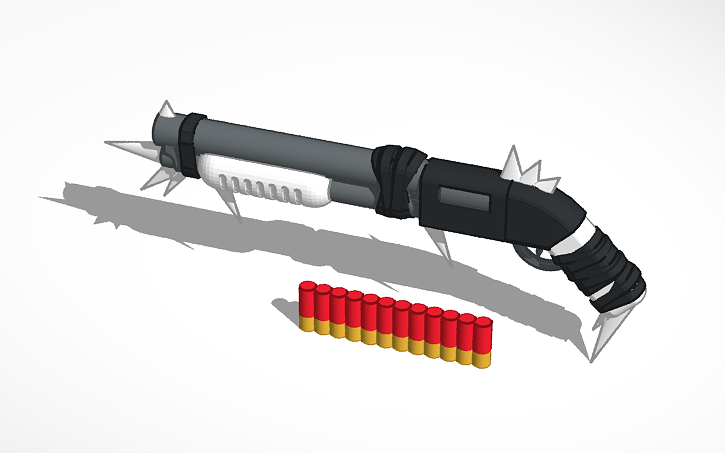 3D design MetalEar's Heavy Metal 12-Gauge Shotgun - Tinkercad