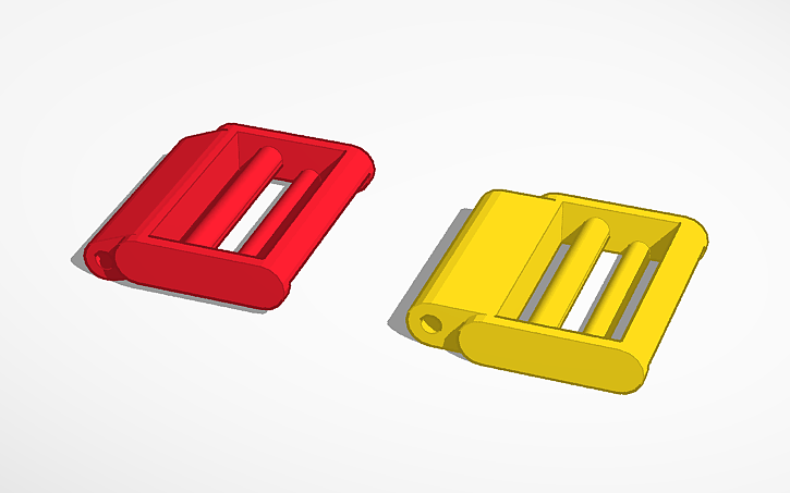 3D design Watch Strap Clasp Adapter V4b 20mm - Tinkercad