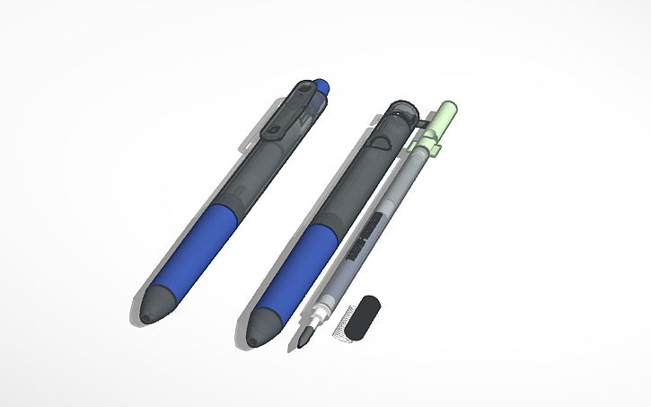 3D design assassin's pen (pilot) - Tinkercad