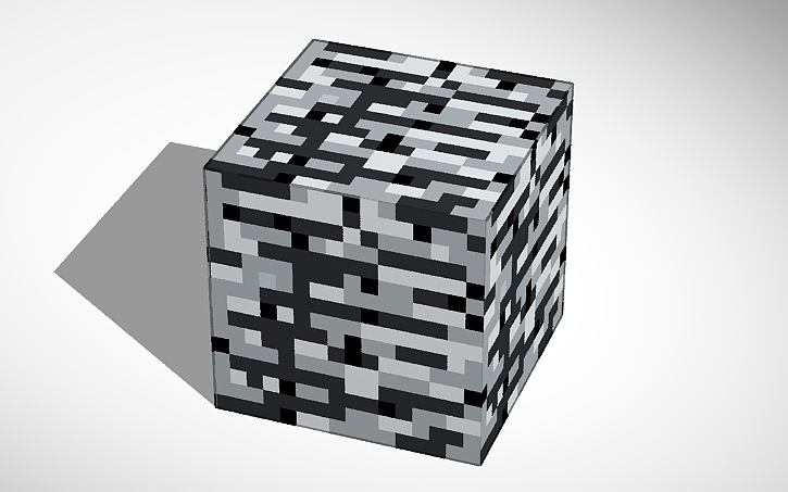 3D design Bedrock block (Minecraft) - Tinkercad