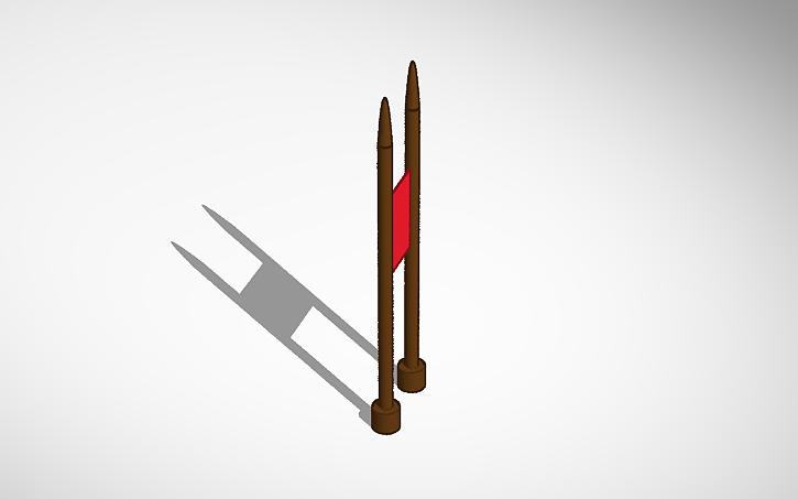 3D design knitting needles - Tinkercad