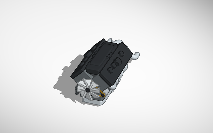 3D design Classic Twin-Turbo V8 -diesel - Tinkercad