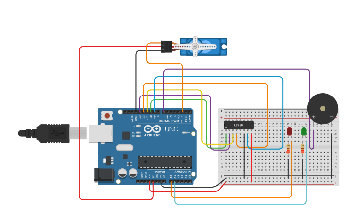 Circuit design RFID - Tinkercad