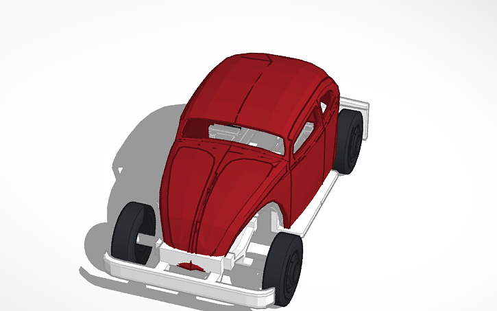 3D design VW Bug Ratrod on Truck Chassis - Tinkercad
