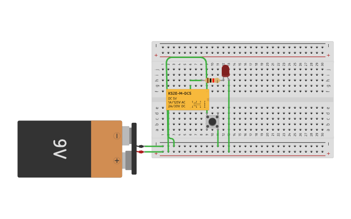 Circuit design Relay based LED Controller - Tinkercad