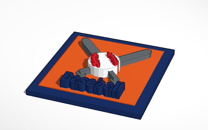 3D design baseball - Tinkercad