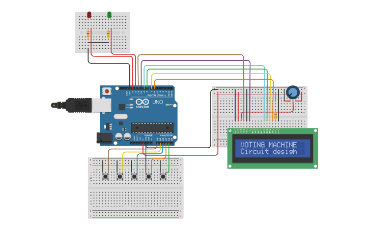 Circuit design evm - Tinkercad