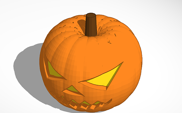3D design JACK-O'-LANTERN - Tinkercad