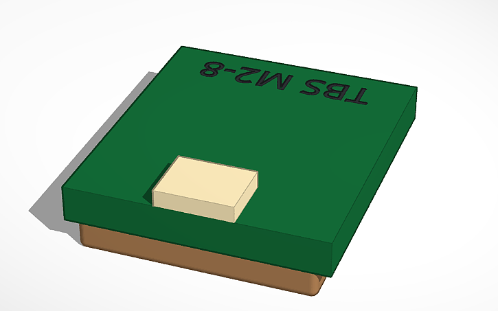 3D design TBS M8-2 GPS Module - simplified - Tinkercad