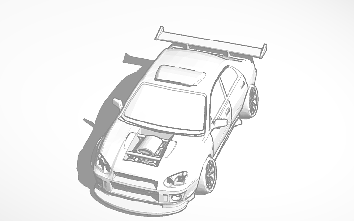3D design Drif Subaru Impreza - Tinkercad