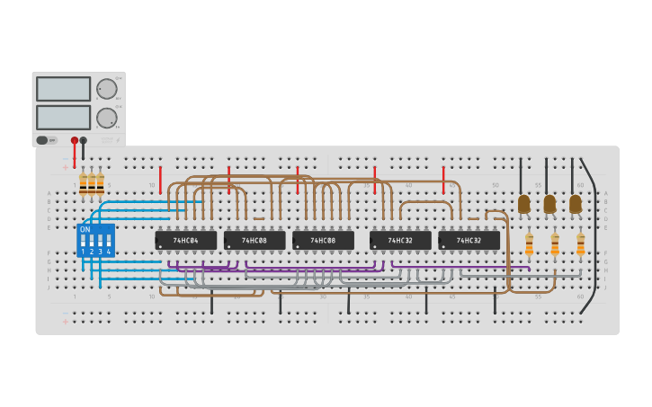Circuit Design Ast 122 Bonsobre Bit I C Project No 1 Decoder Using Leds Tinkercad