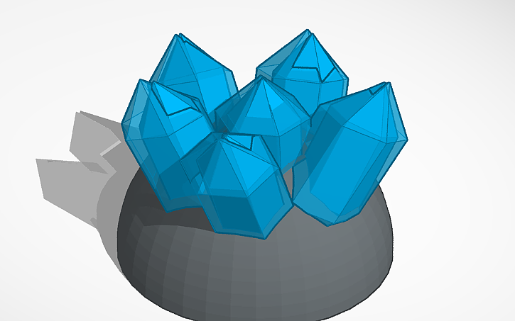 3D design TED day 25: crystal - Tinkercad