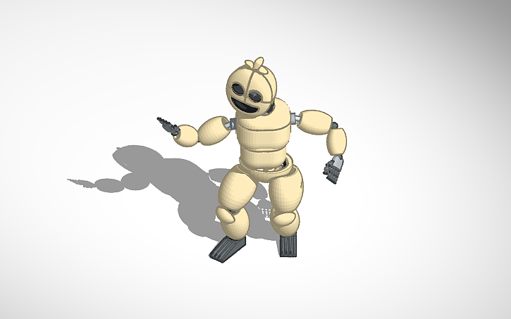 3D design springlock chica - Tinkercad