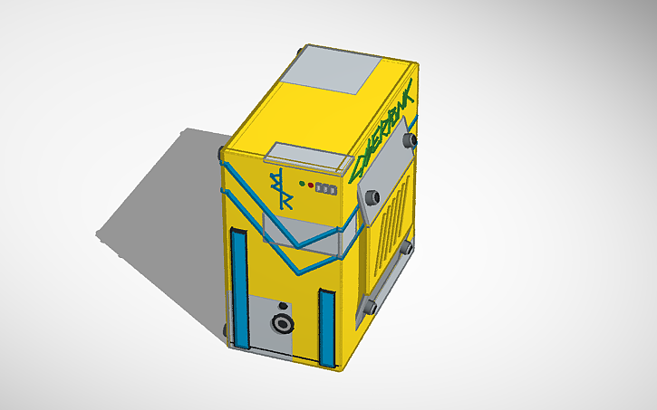 3D design Gabinete Cyberpunk - Tinkercad