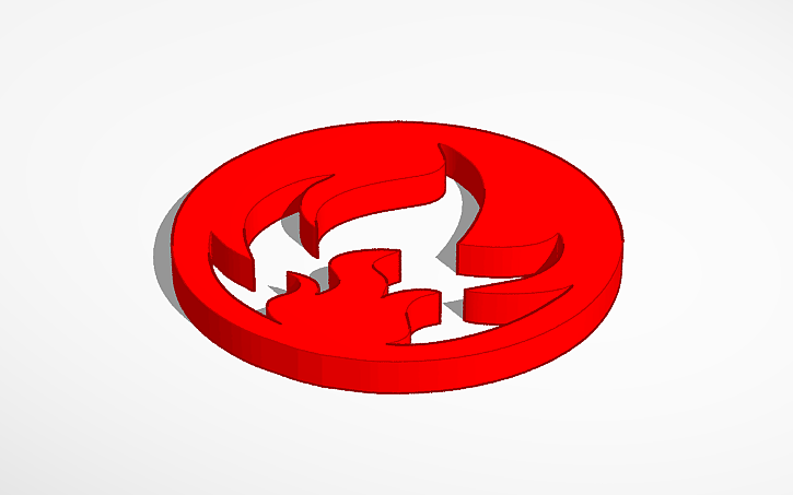 3D design Pokemon Fire Symbol - Tinkercad