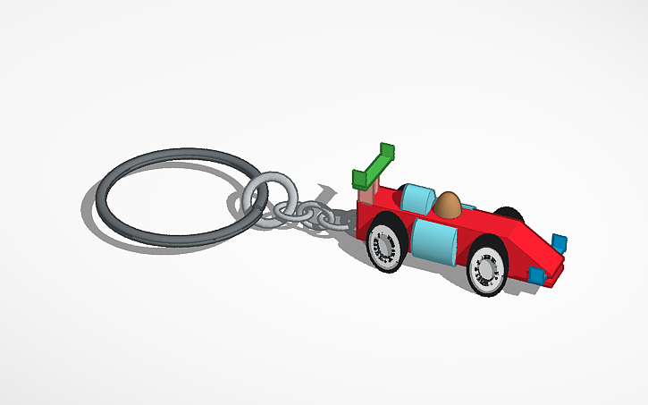 3D design Car keychain - Tinkercad
