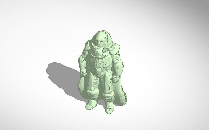 3D design Praetor Kail, 28mm Miniature - Tinkercad