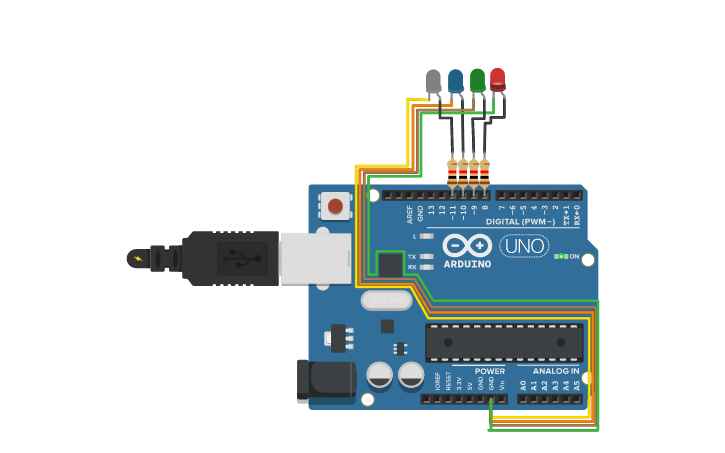 Circuit design Array - Tinkercad