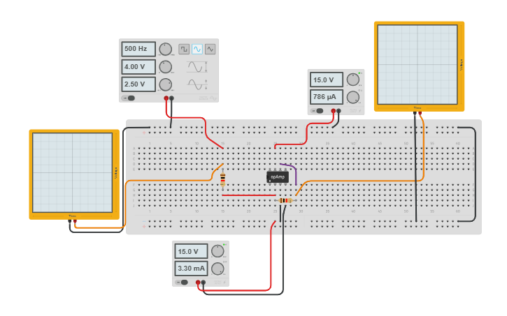 Circuit design Circuito Inversor - Tinkercad