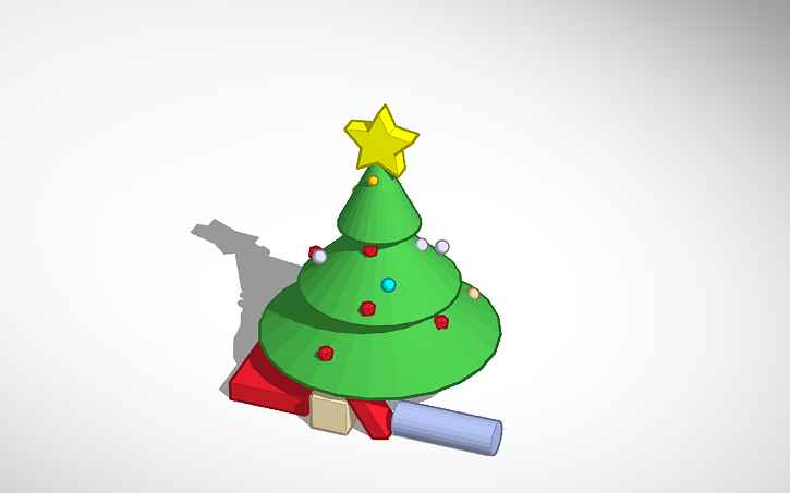 3D design Christmas tree - Tinkercad