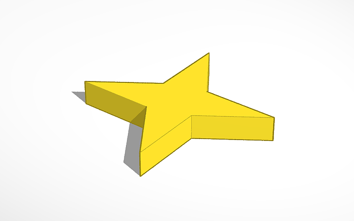 3D design Pointy Star - Tinkercad