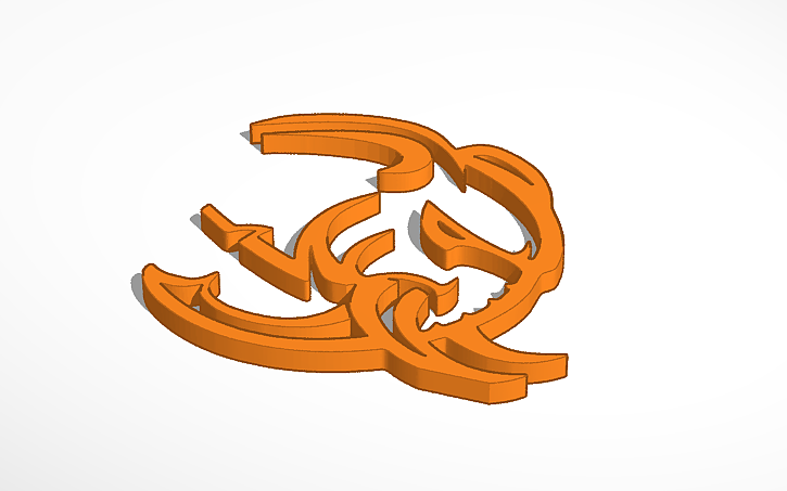 3D design dodge hellephant logo - Tinkercad