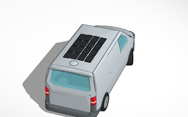3D design Volkswagen Transporter Minivan - Tinkercad