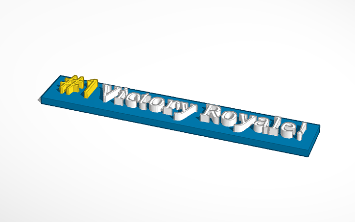 3D design Fortnite - Tinkercad