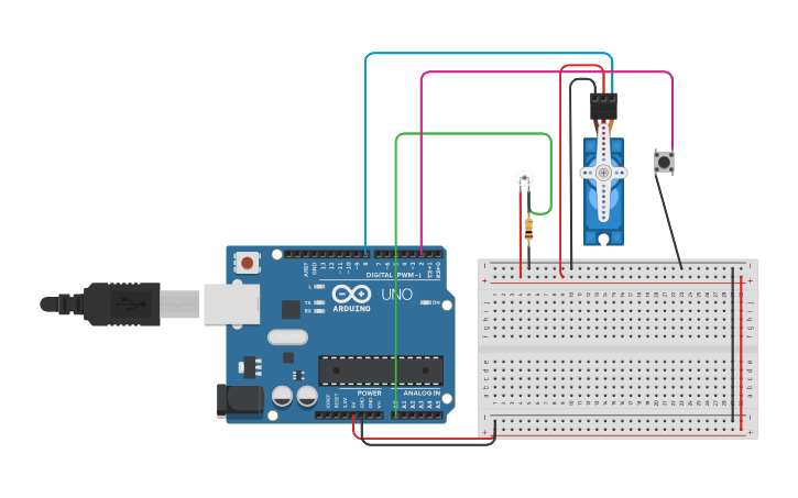 Circuit design automatic light sensor final - Tinkercad