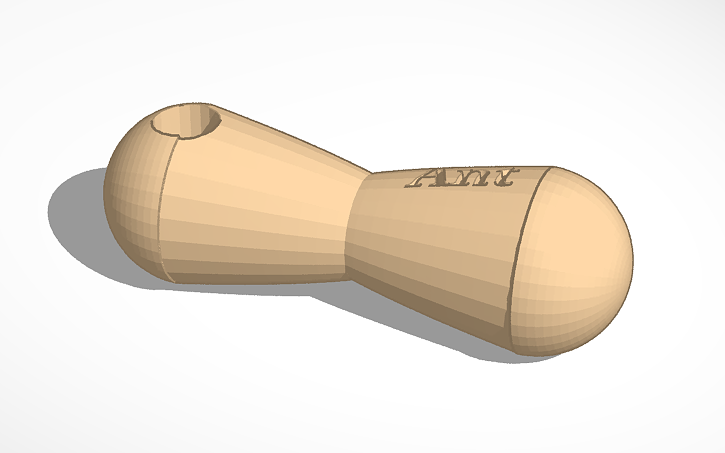 3D design anthony_Key Chain - Tinkercad