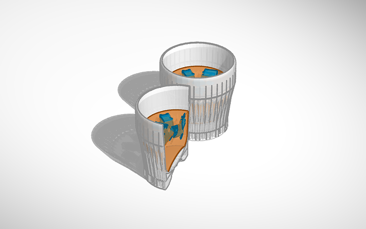 3D design Whisky Glass 06 - Finished - Tinkercad