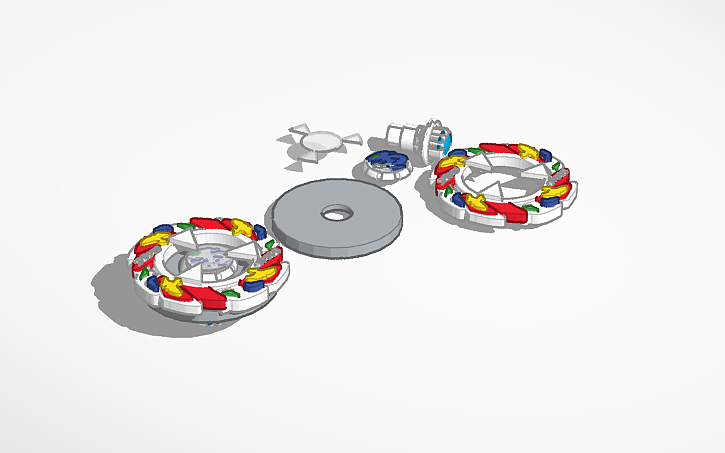 3D design dragoon vortex - Tinkercad