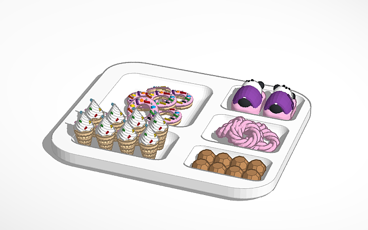 3D design Cute Tray - Tinkercad