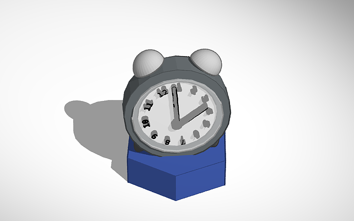 3D design Clock - Tinkercad