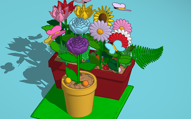 3D design Flowers Challenge - Flower Pot - Tinkercad