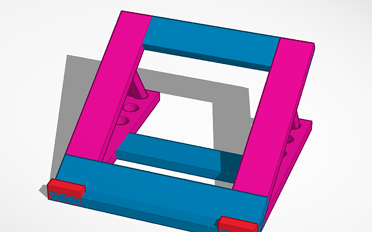 3D design LAPTOP ADJUSTABLE STAND MODEL1 - Tinkercad