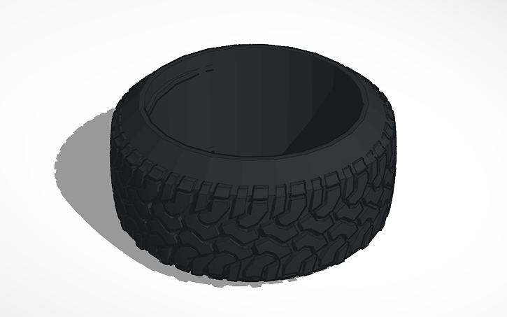 3D design Stretched tire - Tinkercad