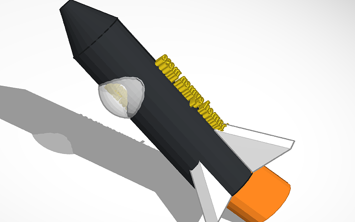 3D design roket - Tinkercad