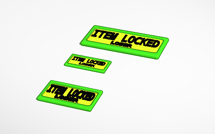 3D design ITEM LOCKED MARKER - Tinkercad