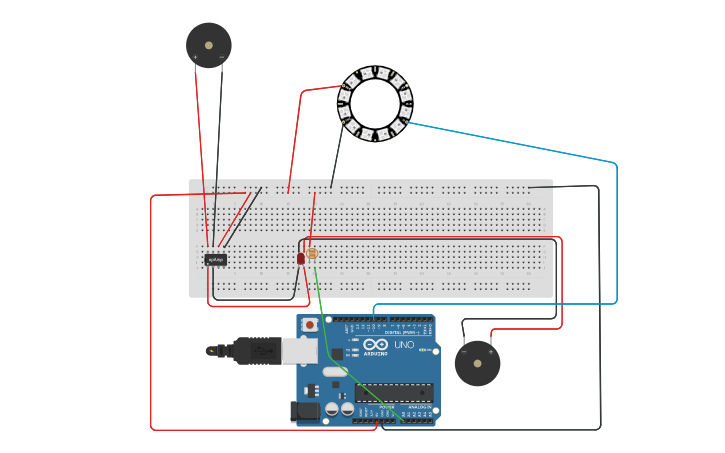 Circuit design Music LightBox - Tinkercad