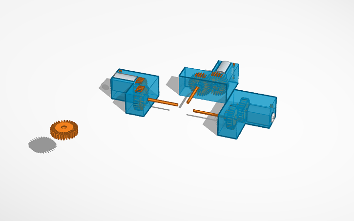 3D design Gear box - Tinkercad